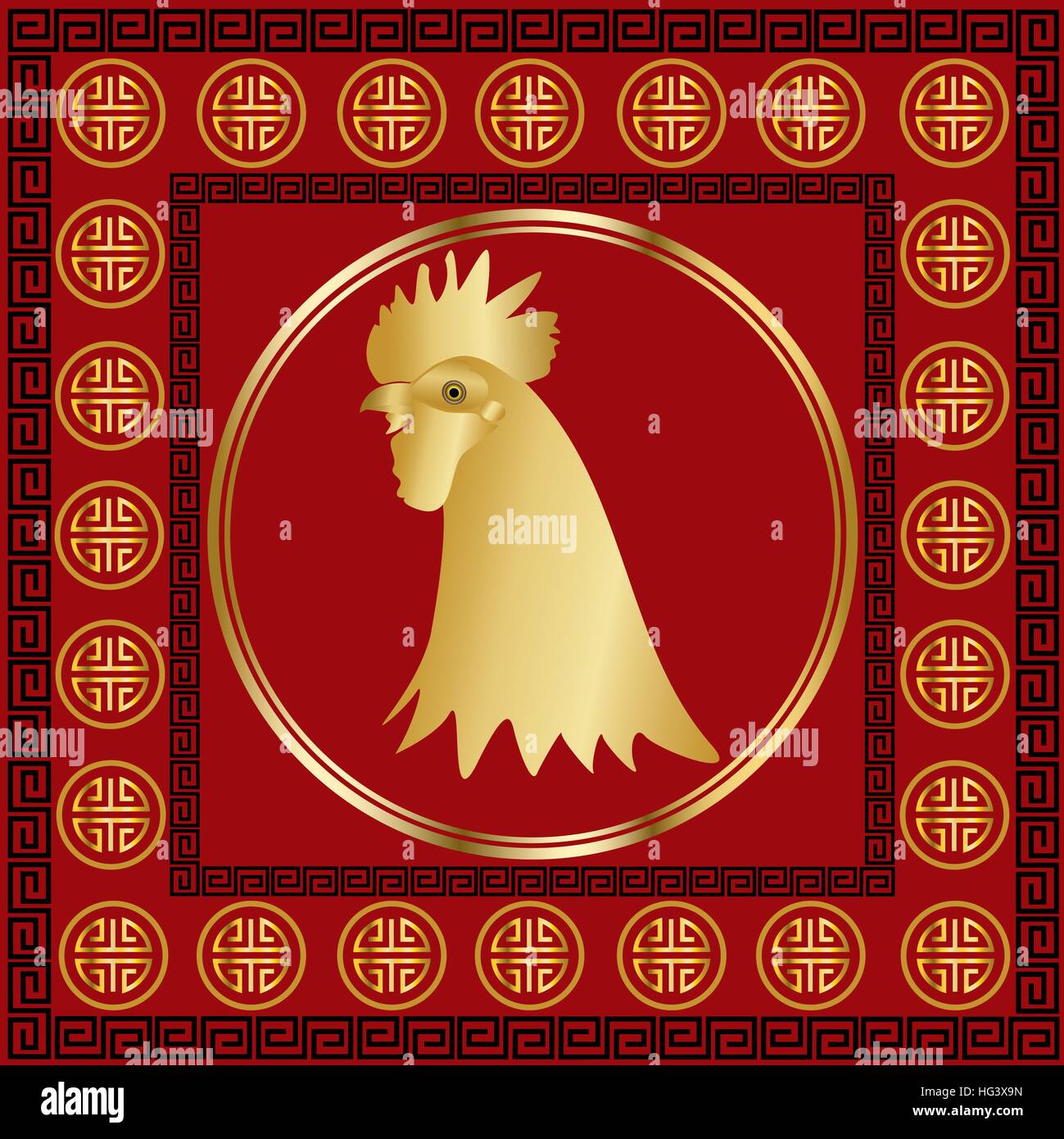 Chinese New Year – Year of the rooster Stock Photo - Alamy