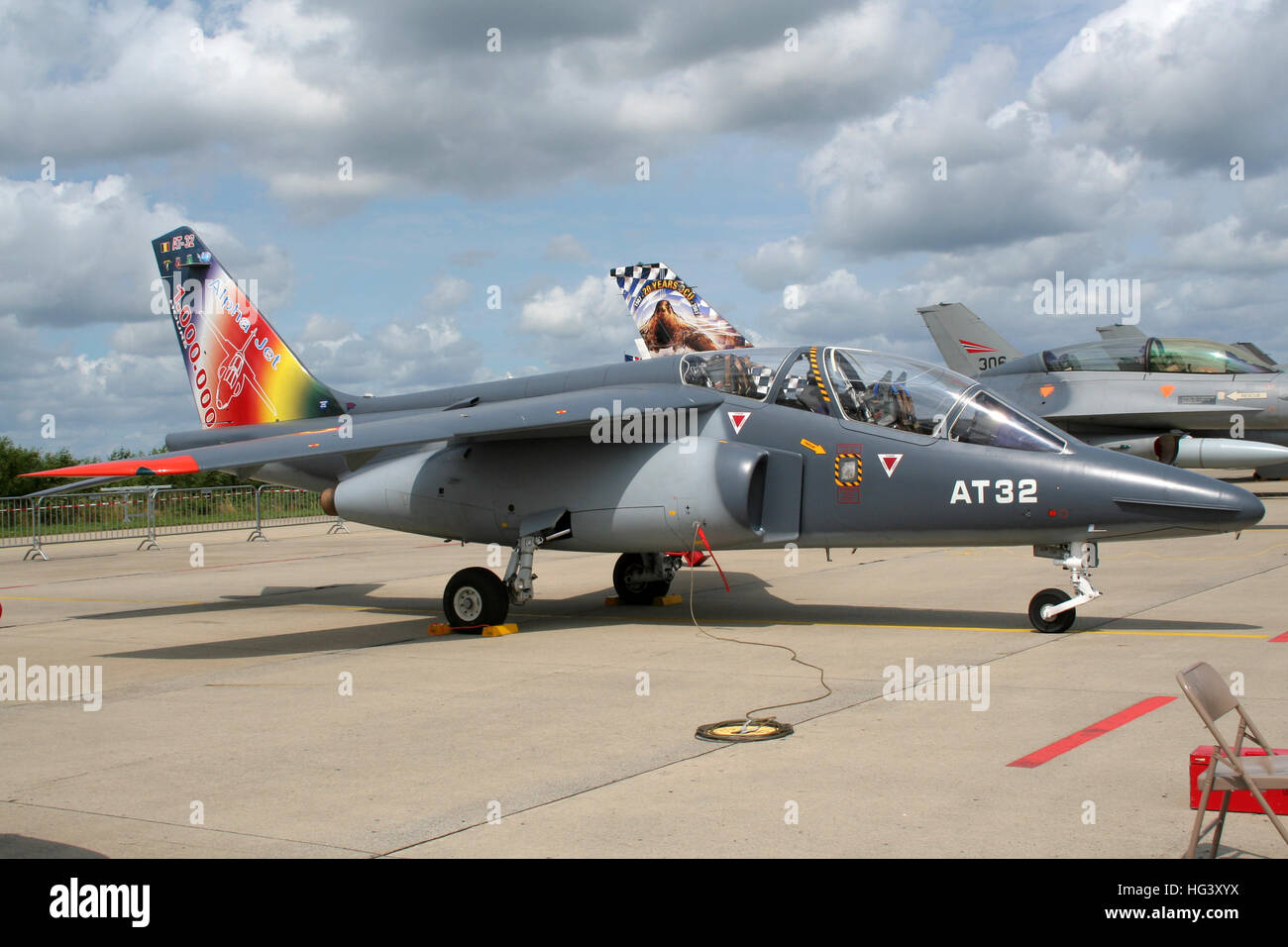 Belgian Air Force Alpha Jet trainer jet plane Stock Photo - Alamy
