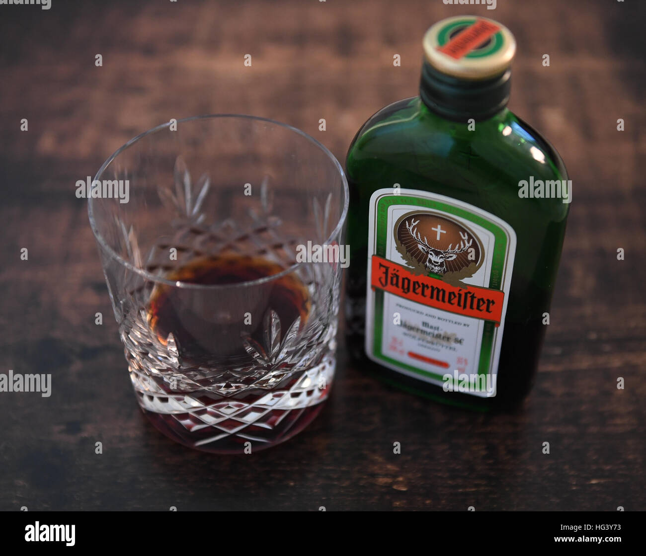 Jagermeister bottle hi-res stock photography and images - Alamy
