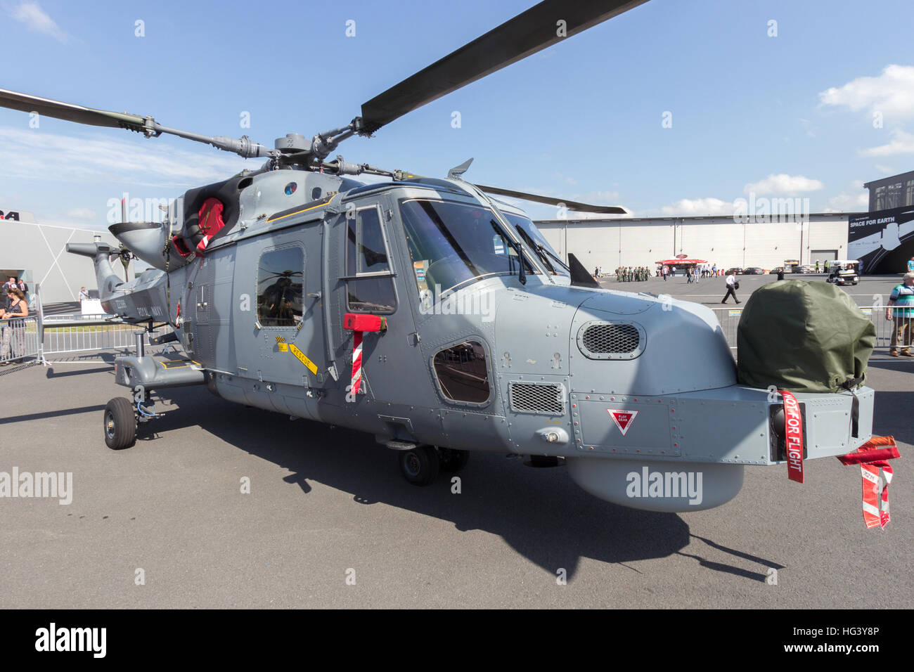 Royal Navy Westland Wildcat helicopter on static display at the Berlin ...