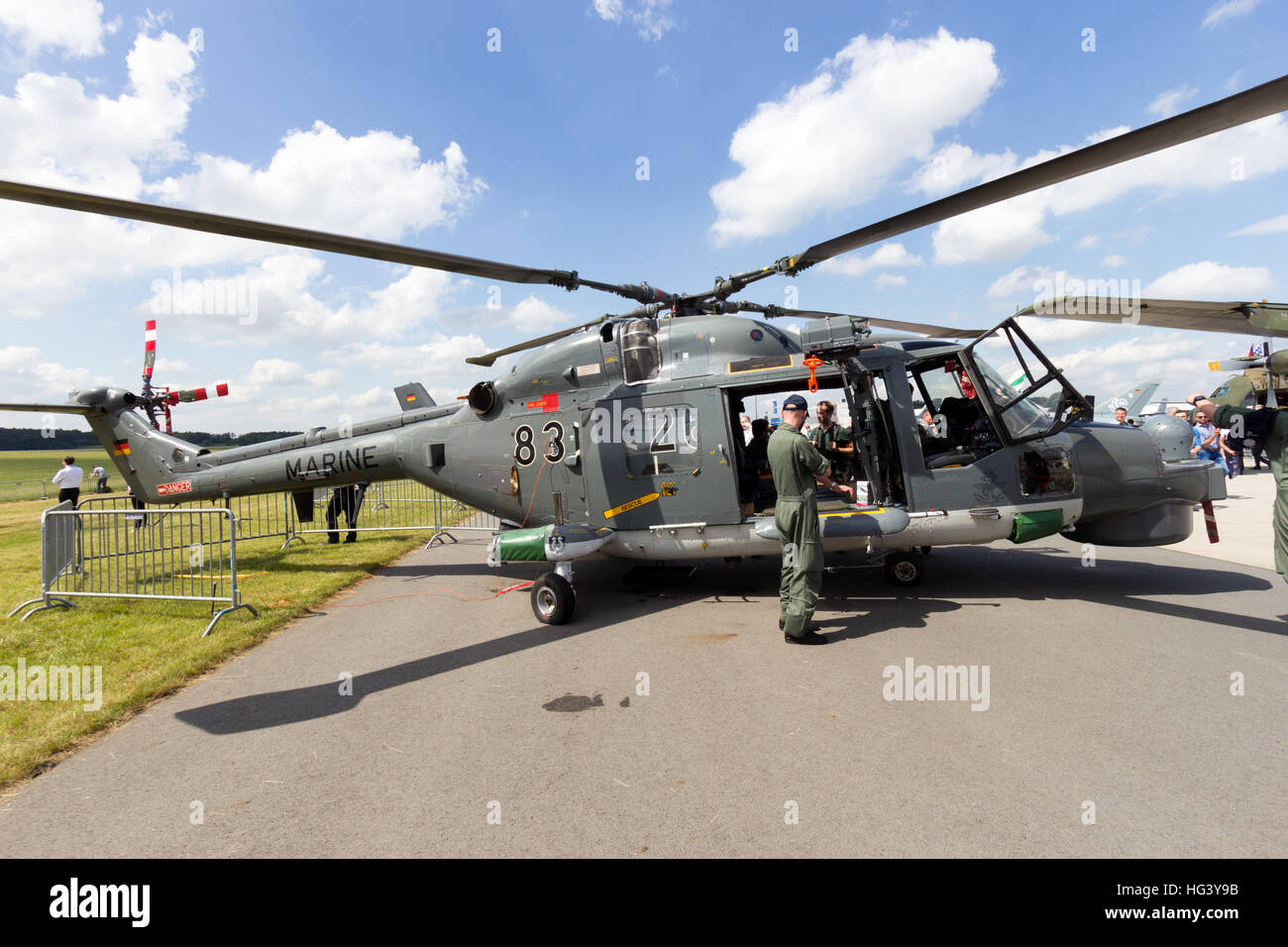 German Navy Westland Super Lynx on display at the ILA airshow at Berlin ...
