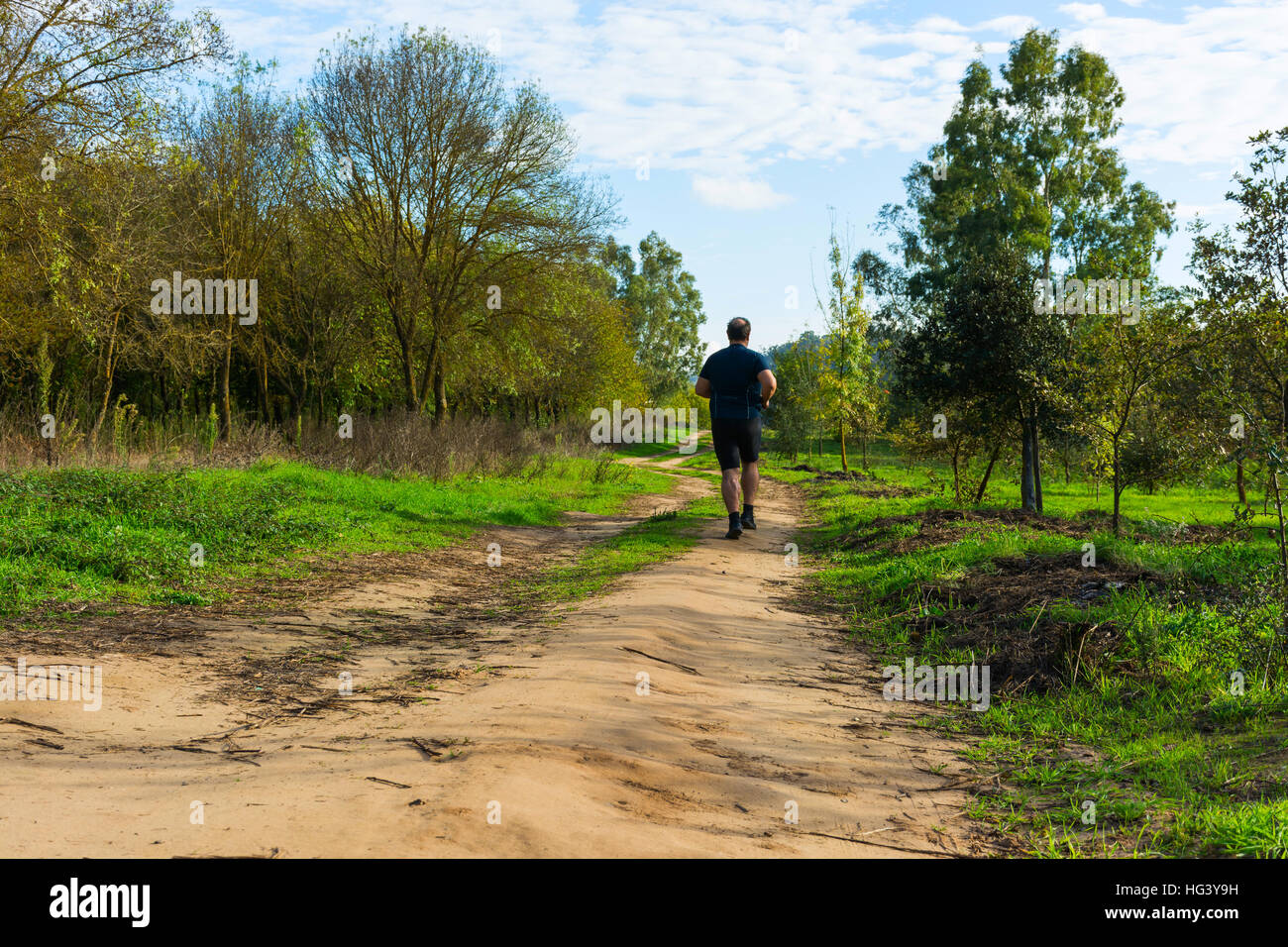 Chubby man jogging hi-res stock photography and images - Alamy