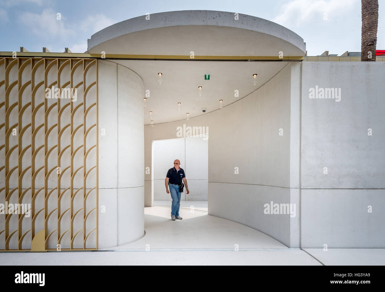 Side entrance of Bahrain Pavilion at the Expo 2015 Milano, Italy by ...