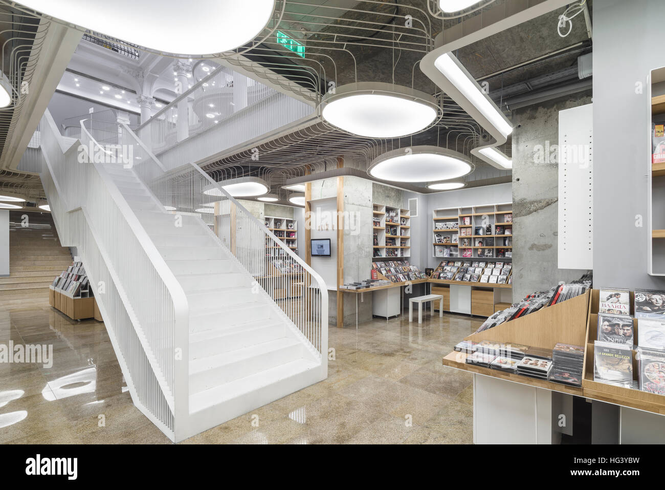Carturesti Carusel Bookshop, Bucharest, Romania. Interior view Stock ...