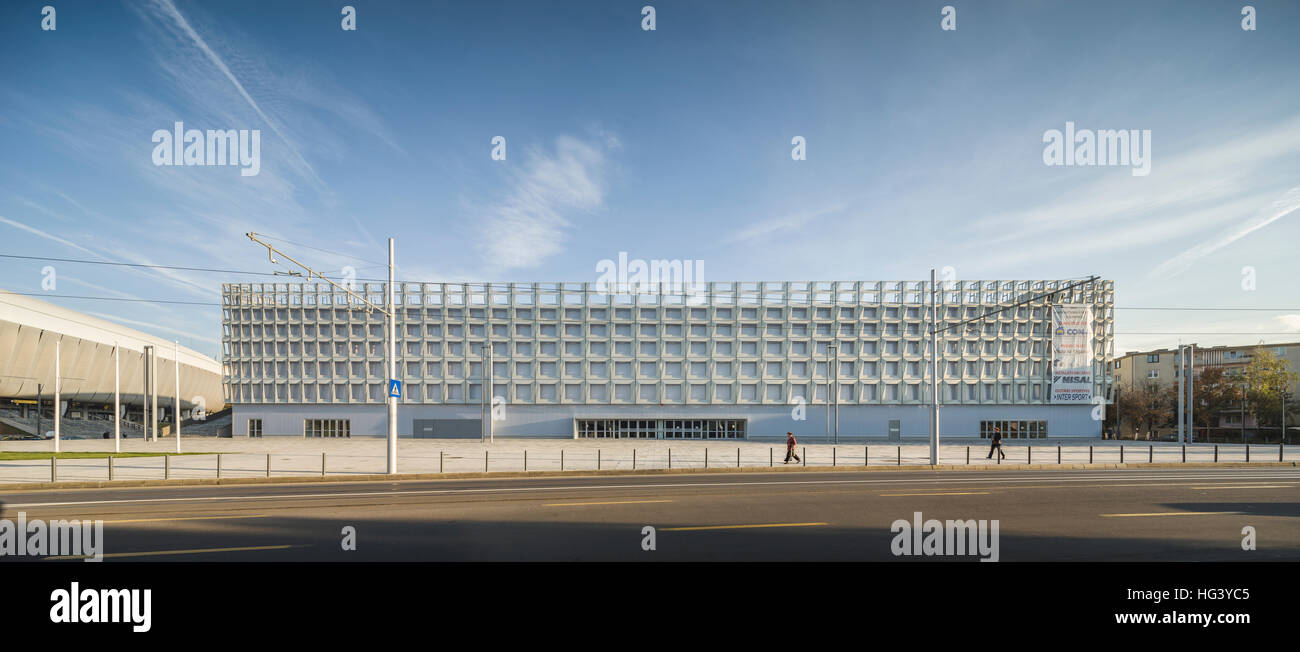Multifunctional Sports Hall, Cluj-Napoca, Romania. Exterior view Stock ...