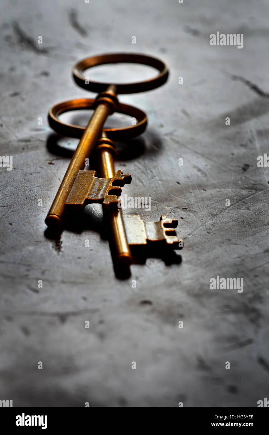 Keys for knowledge and success showing togetherness Stock Photo - Alamy