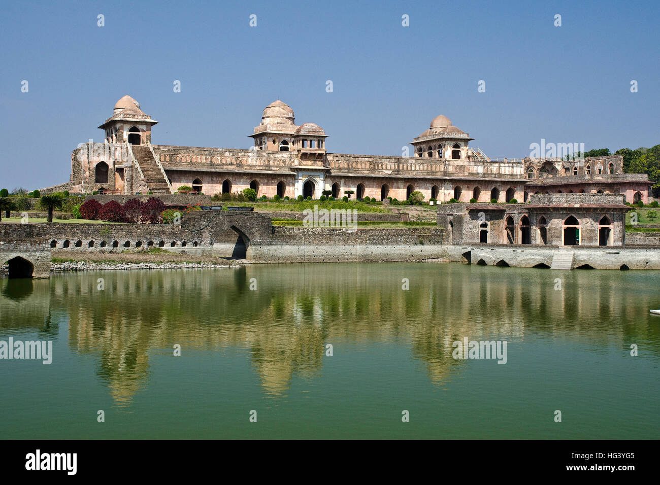 Jahaz Mahal, Mandu, Madhya Pradesh, India Stock Photo - Alamy