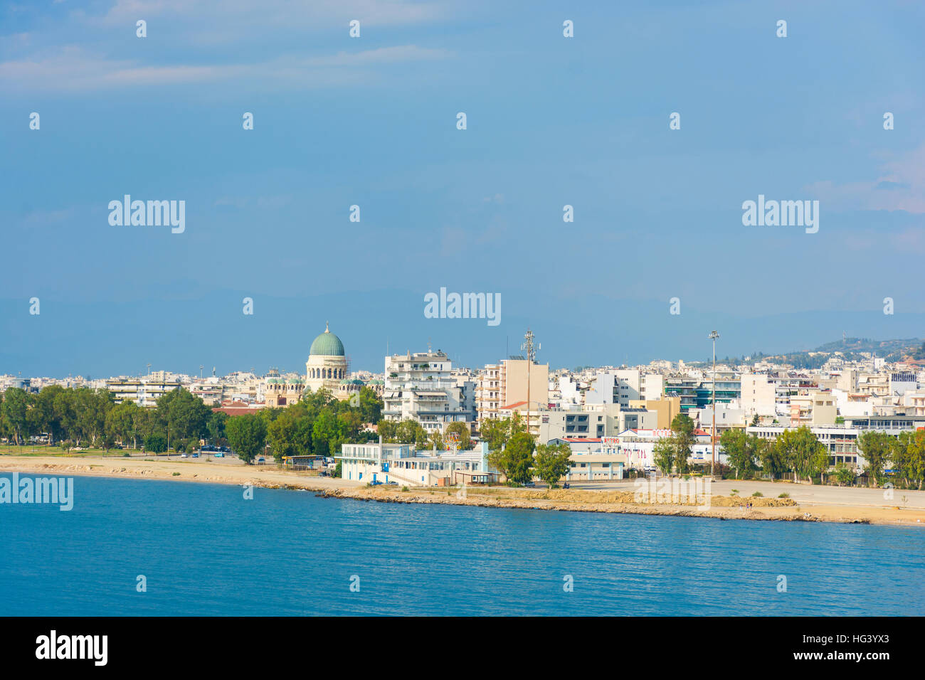 Abstract and conceptual tourism, overview of Patras, the city of the ...