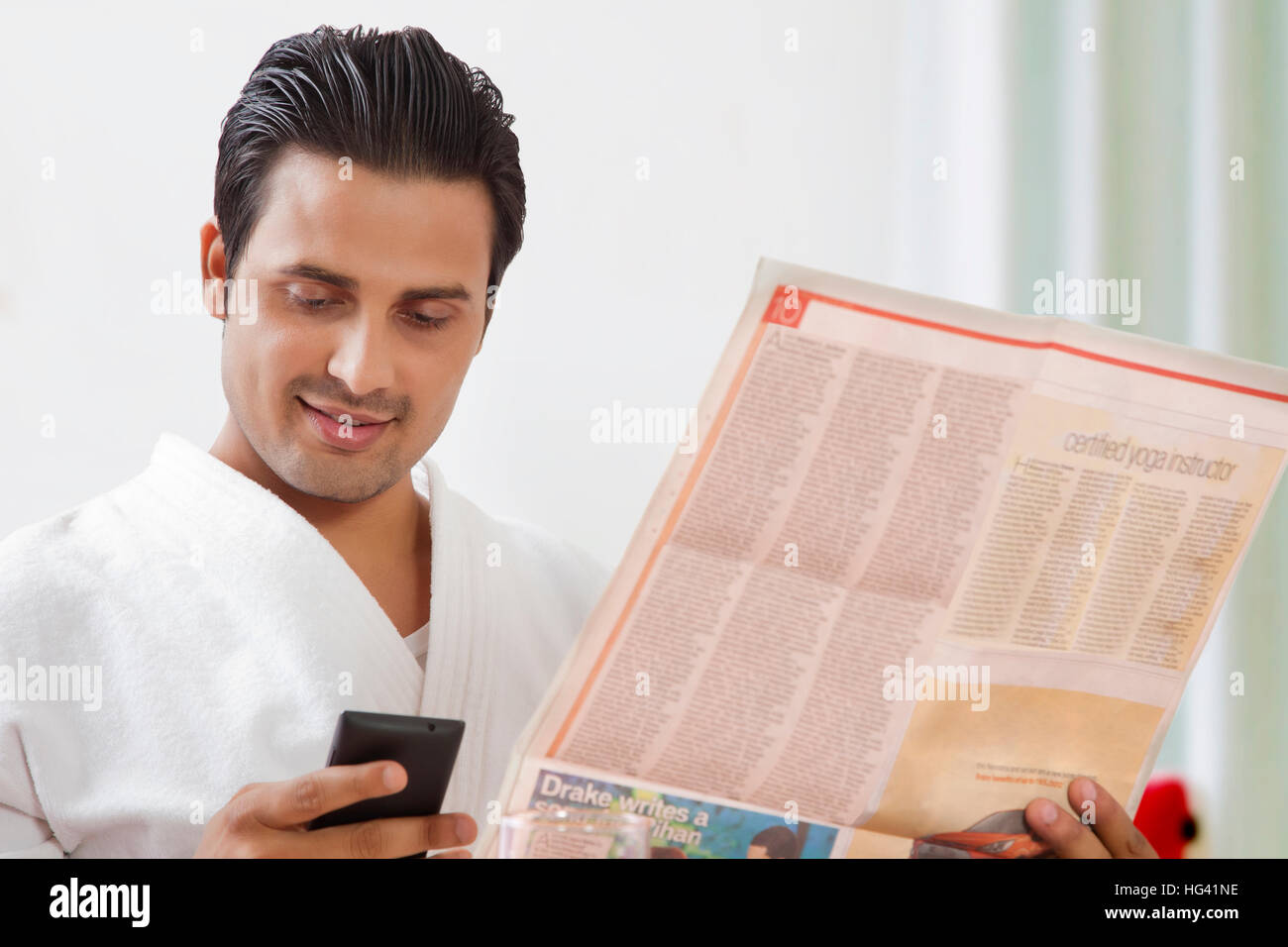 Portrait man reading text hi-res stock photography and images - Alamy
