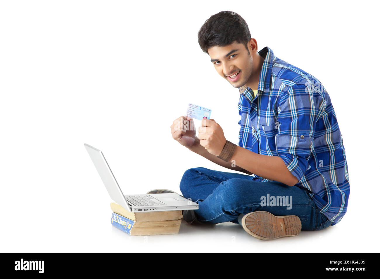 Young college student shopping online Stock Photo - Alamy