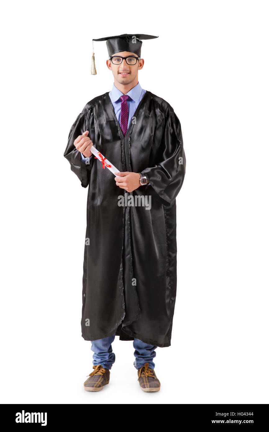 Graduate male student wearing Cut Out Stock Images & Pictures - Alamy