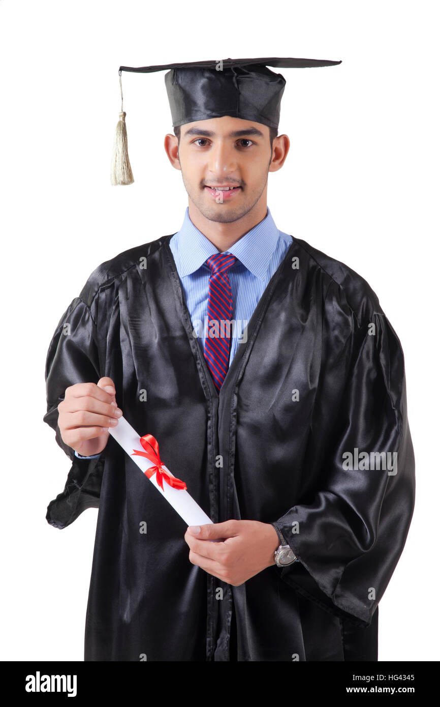 Portrait Of University Graduate Stock Photo - Alamy
