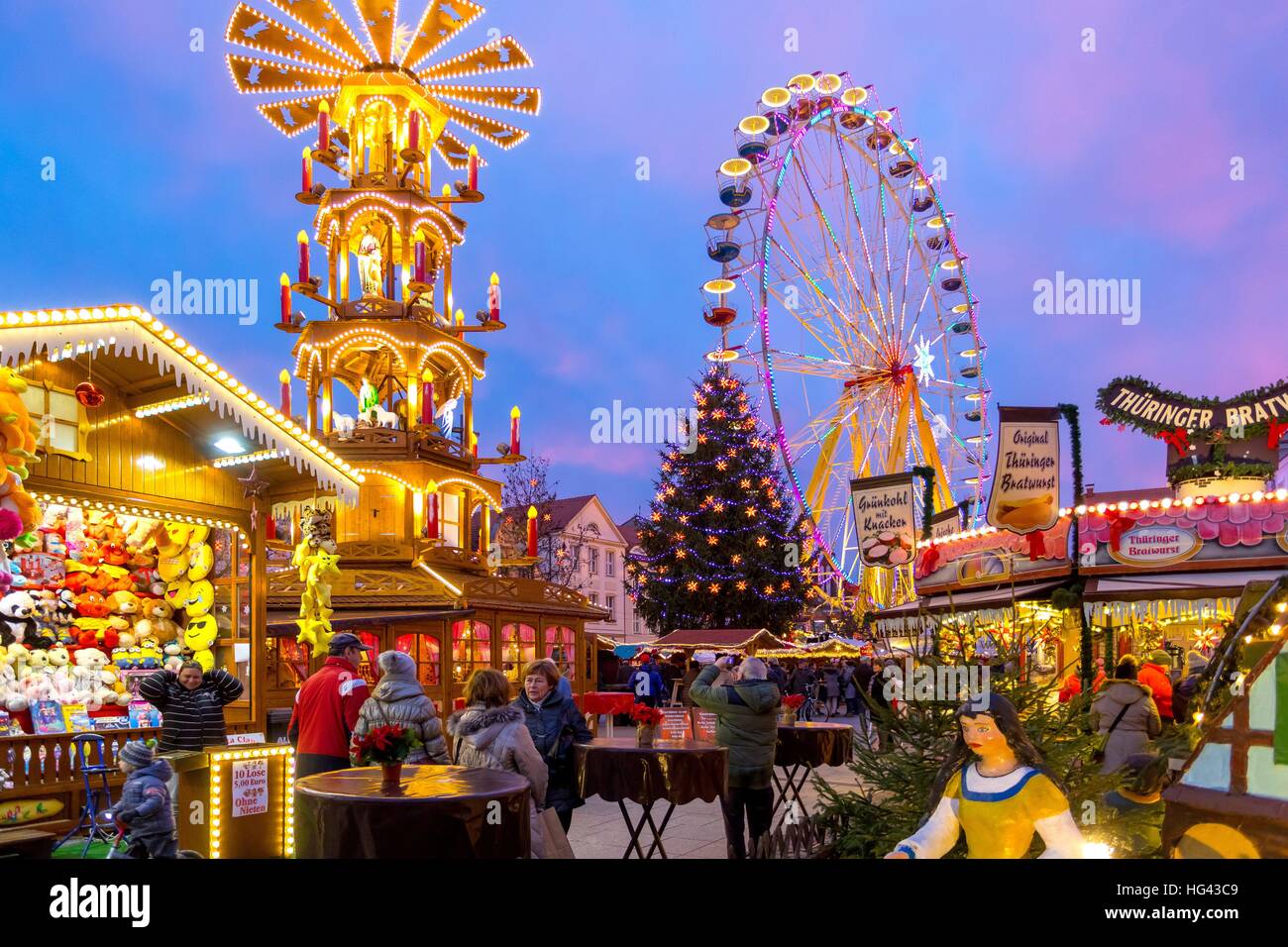 Cottbus christmas market, 08 Dec 2016 | usage worldwide Stock Photo - Alamy