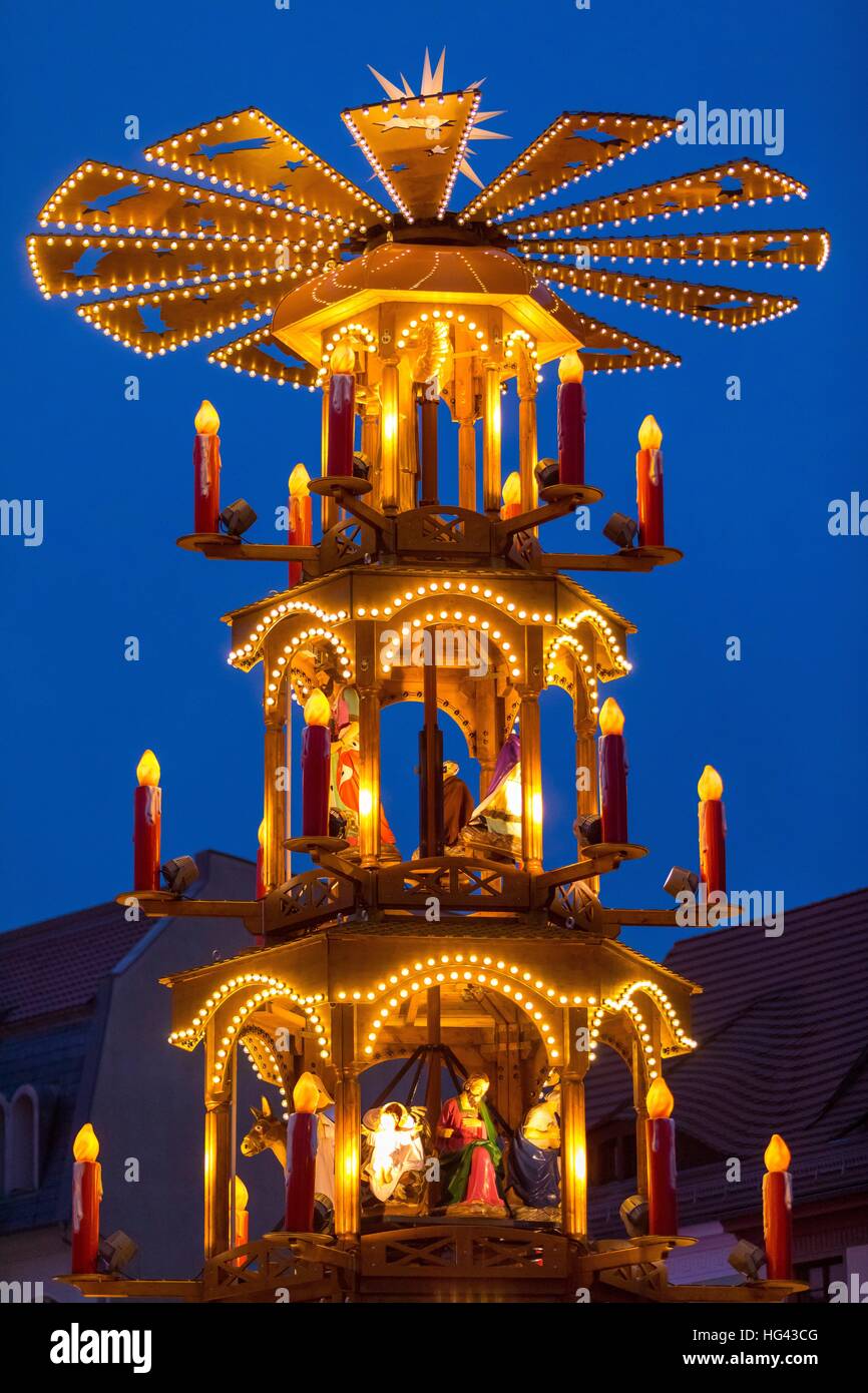 Cottbus christmas market, 08 Dec 2016 | usage worldwide Stock Photo - Alamy