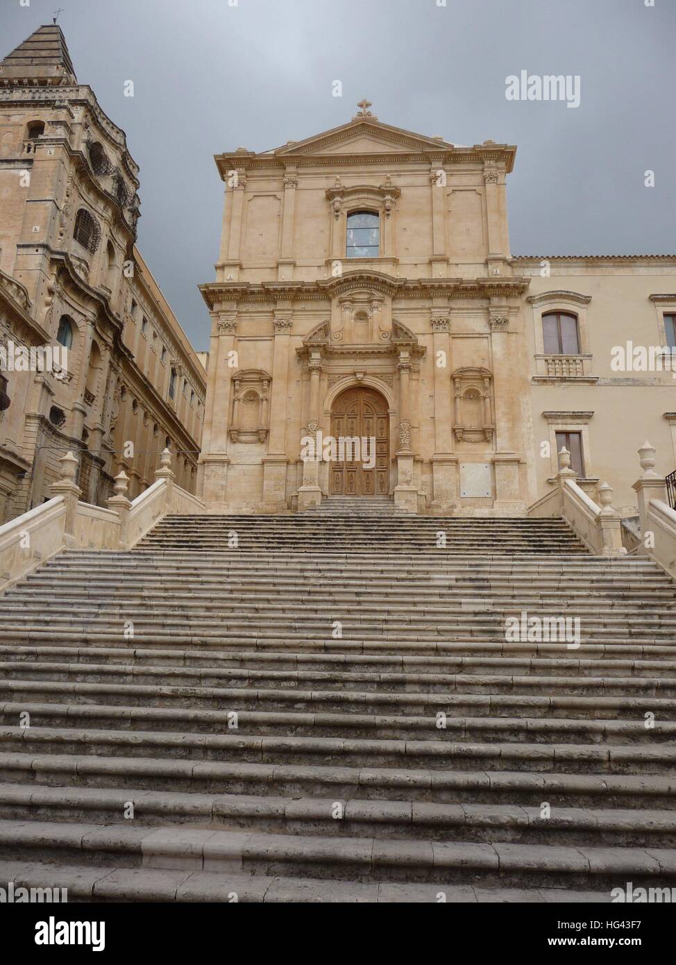 Baroque church san francesco in noto hi-res stock photography and ...