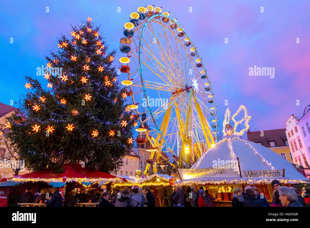 Cottbus christmas market, 08 Dec 2016 | usage worldwide Stock Photo - Alamy