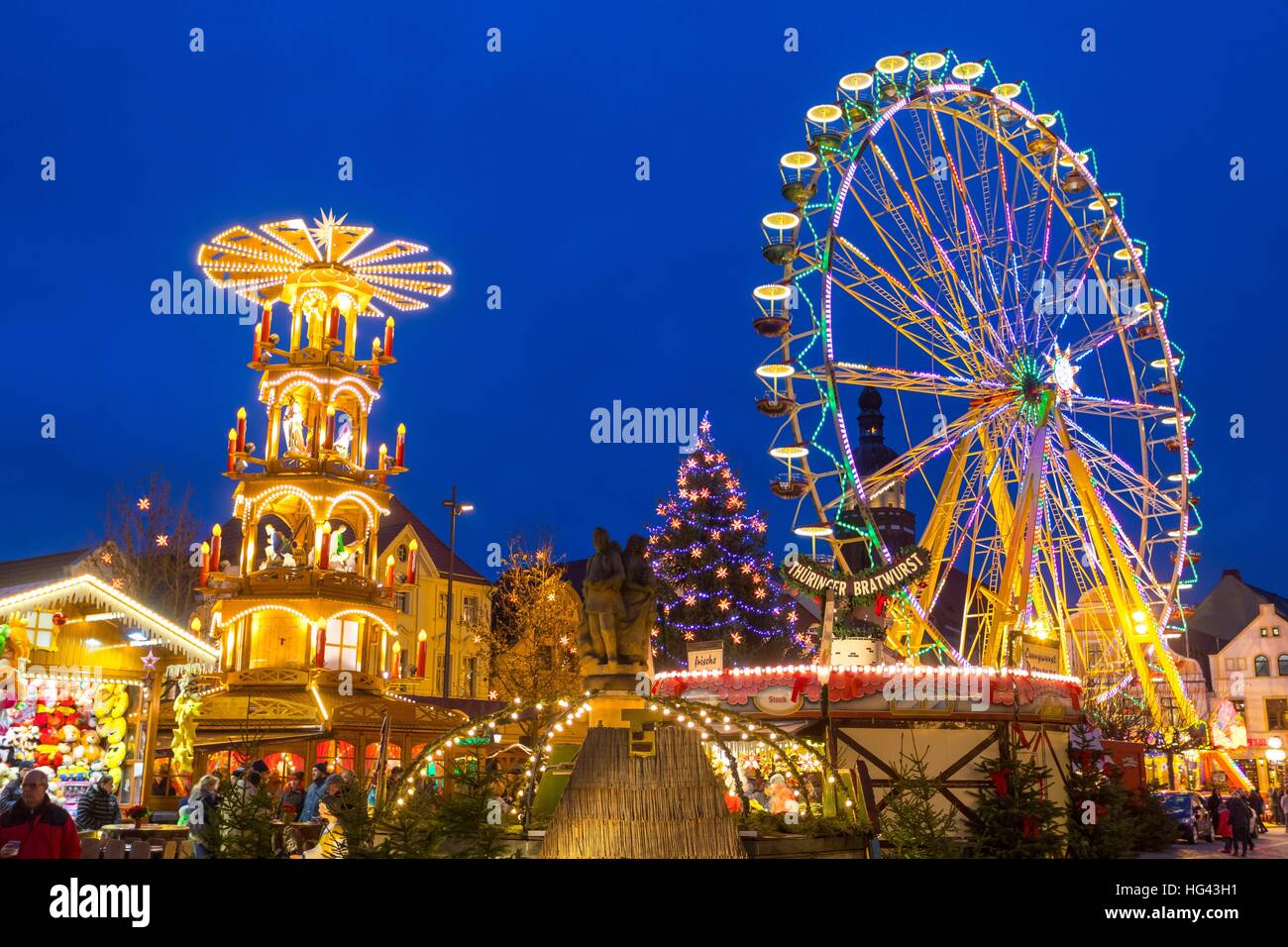 Cottbus christmas market, 08 Dec 2016 | usage worldwide Stock Photo - Alamy