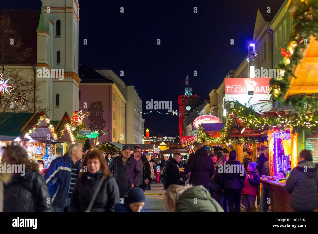 Cottbus christmas market, 08 Dec 2016 | usage worldwide Stock Photo - Alamy
