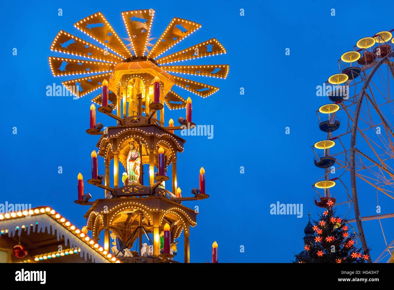 Cottbus christmas market, 08 Dec 2016 | usage worldwide Stock Photo - Alamy