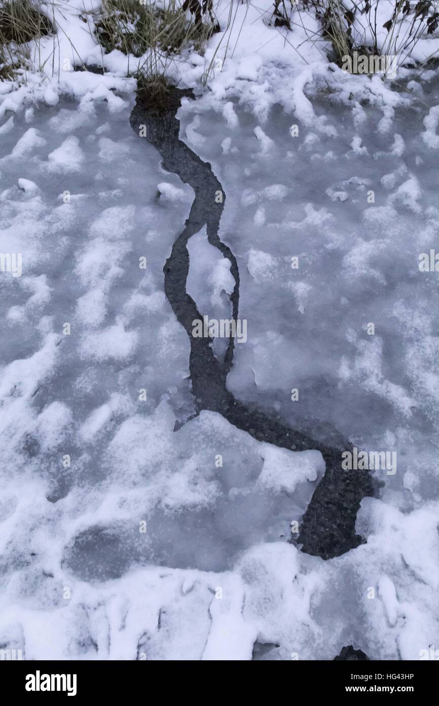 melting snow, december 2016 | usage worldwide Stock Photo - Alamy