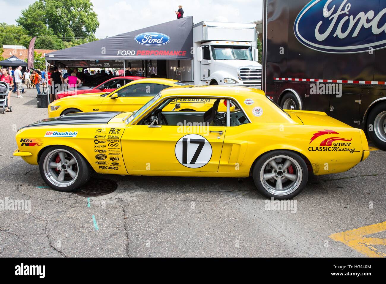 FORD Mustang at Mustang Alley on Ferndale Dream Cruise, USA, Aug.20 ...