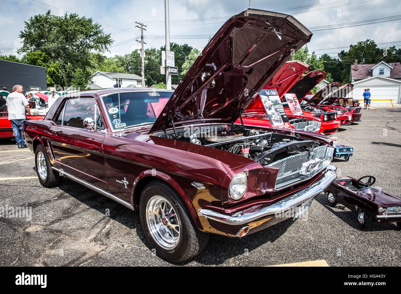 FORD Mustang at Mustang Alley on Ferndale Dream Cruise, USA, Aug.20 ...