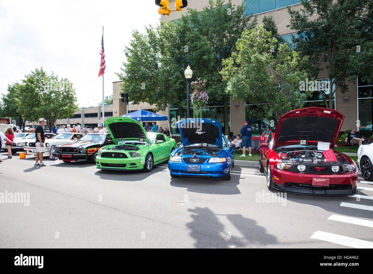 Mustang Alley on Ferndale Dream Cruise, USA, Aug.20, 2016. | usage ...