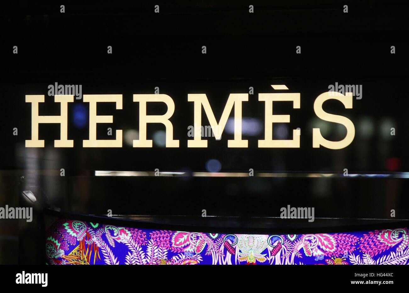 the "Hermes" logo. | usage worldwide Stock Photo - Alamy