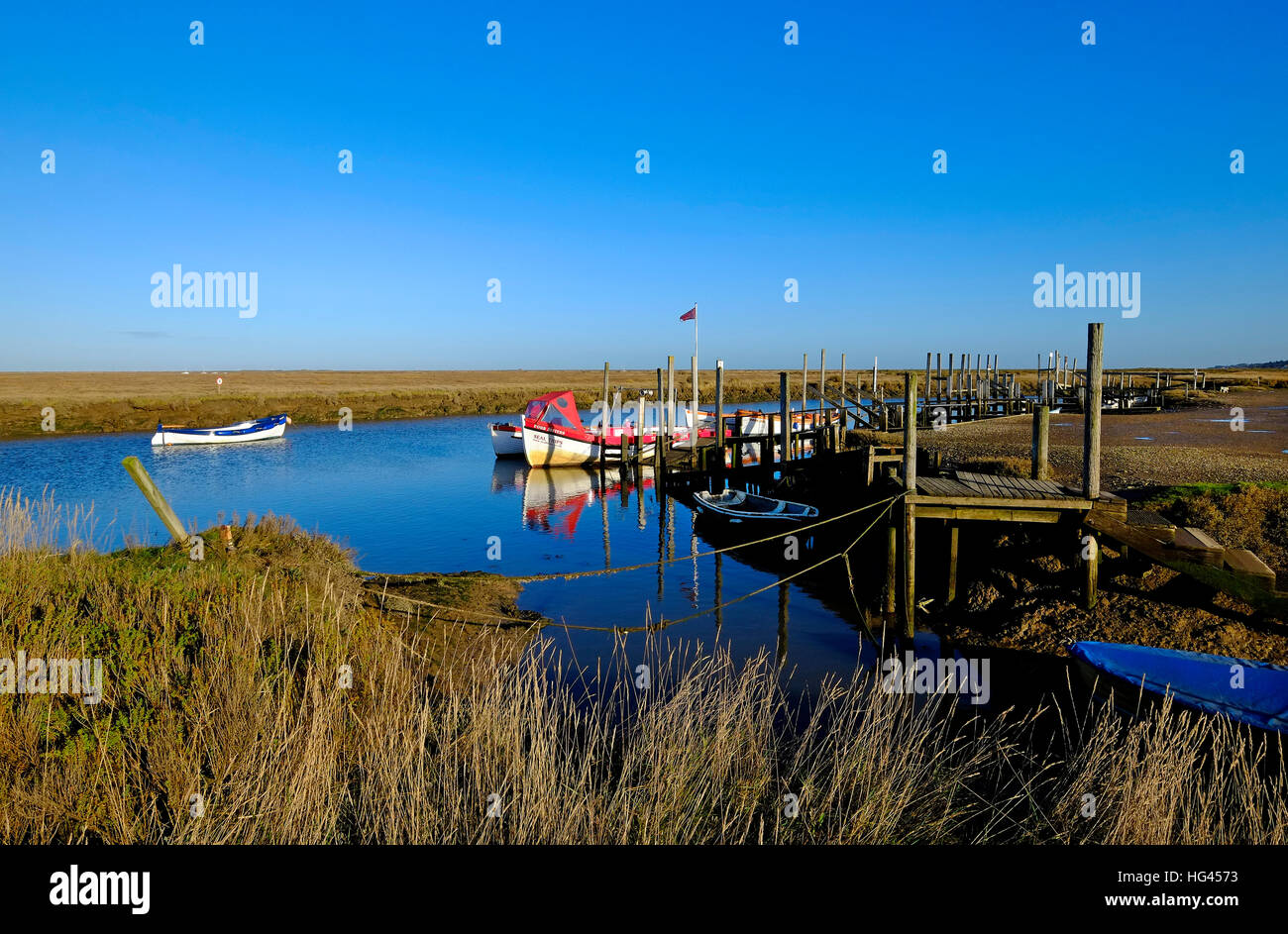 morston quay, north norfolk, england Stock Photo - Alamy