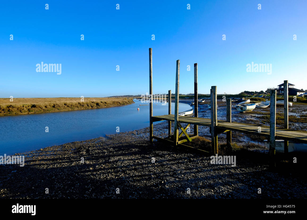 Morston quay norfolk towards blakeney hi-res stock photography and ...