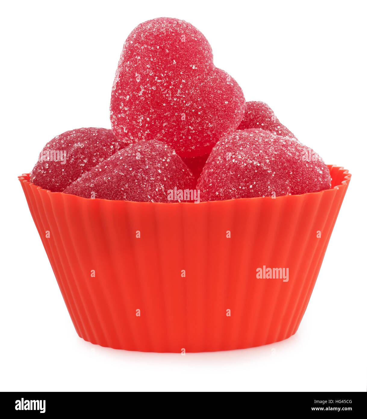 Delicious candy in red Cut Out Stock Images & Pictures - Alamy