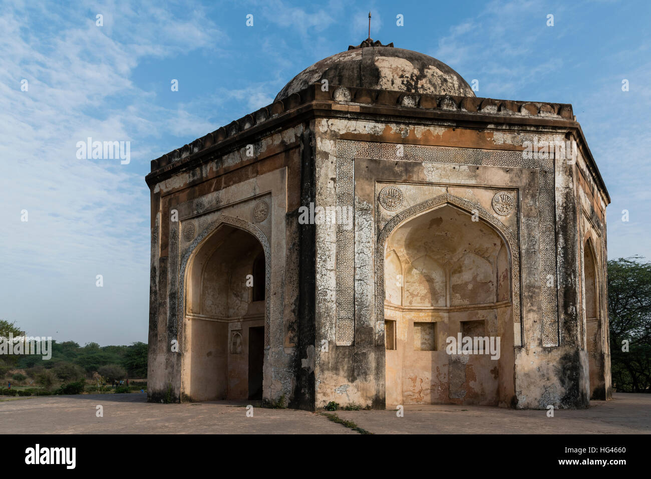 Quli Khan Tomb or Metcalfe House in Mehrauli archaeological park Stock ...