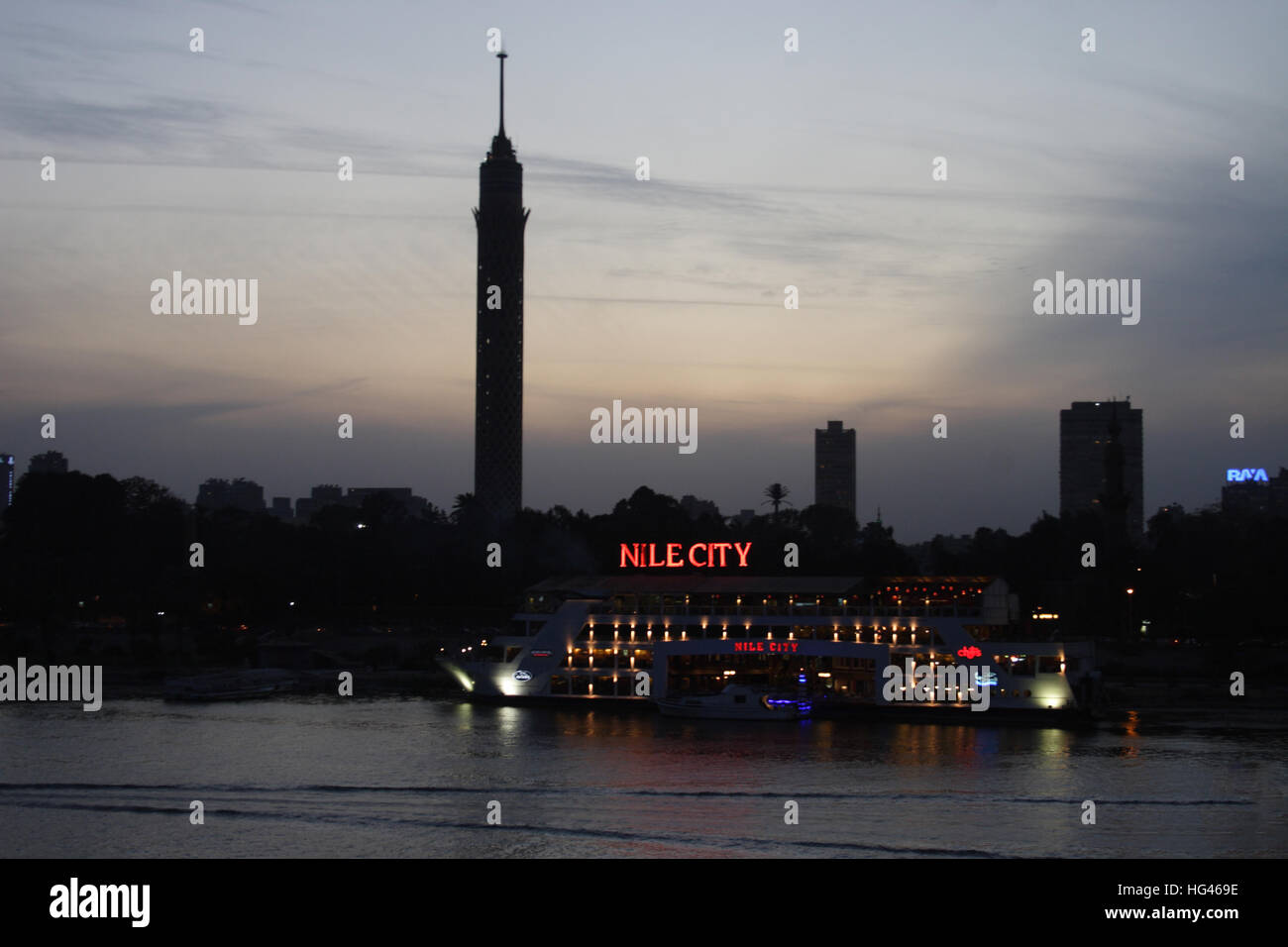 Cairo nile sunset hi-res stock photography and images - Alamy