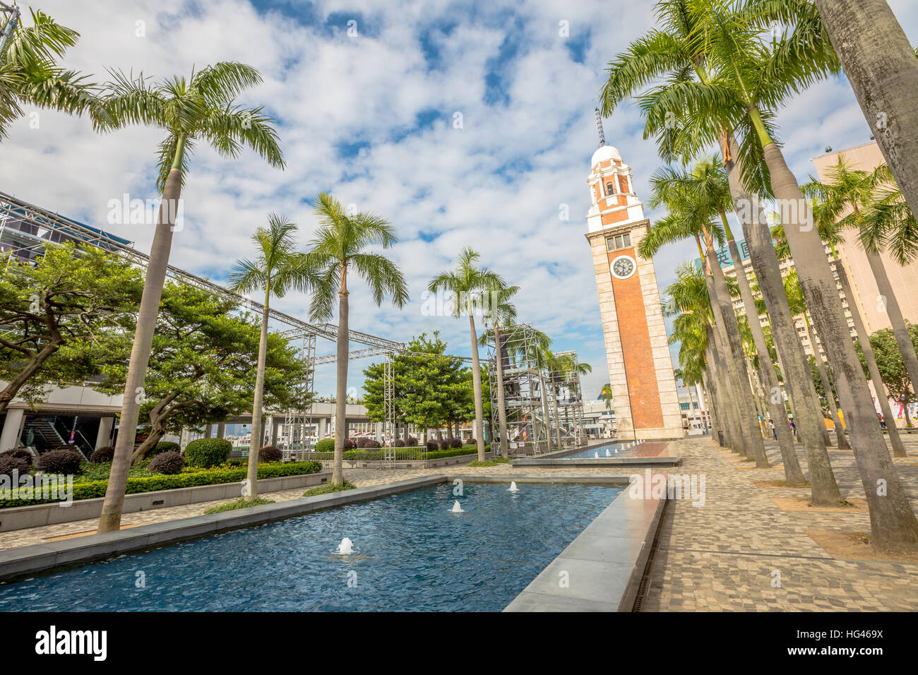 Clock Tower landscape Stock Photo - Alamy