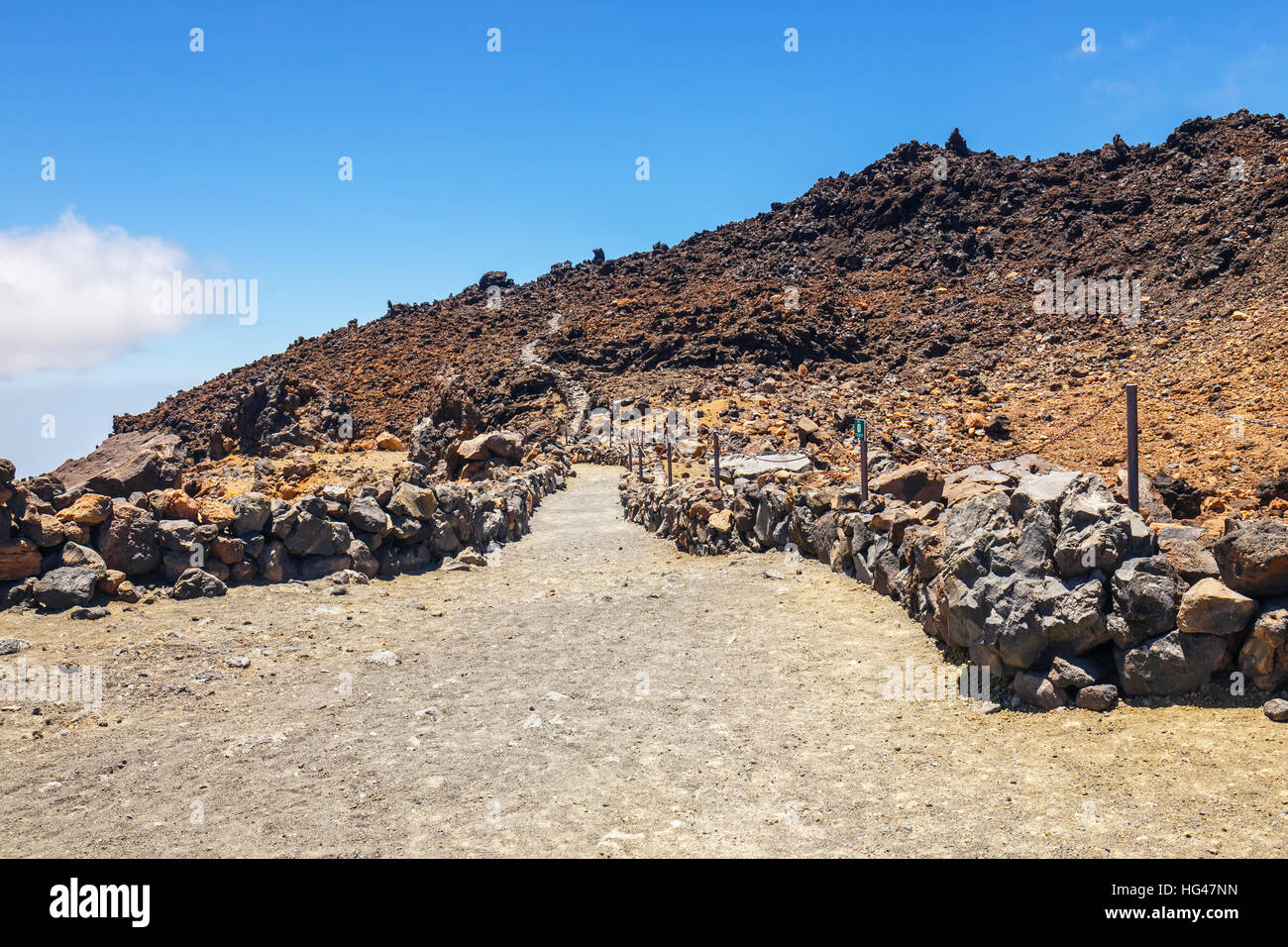 at the top of the El Teide volcano, Tenerife Stock Photo - Alamy