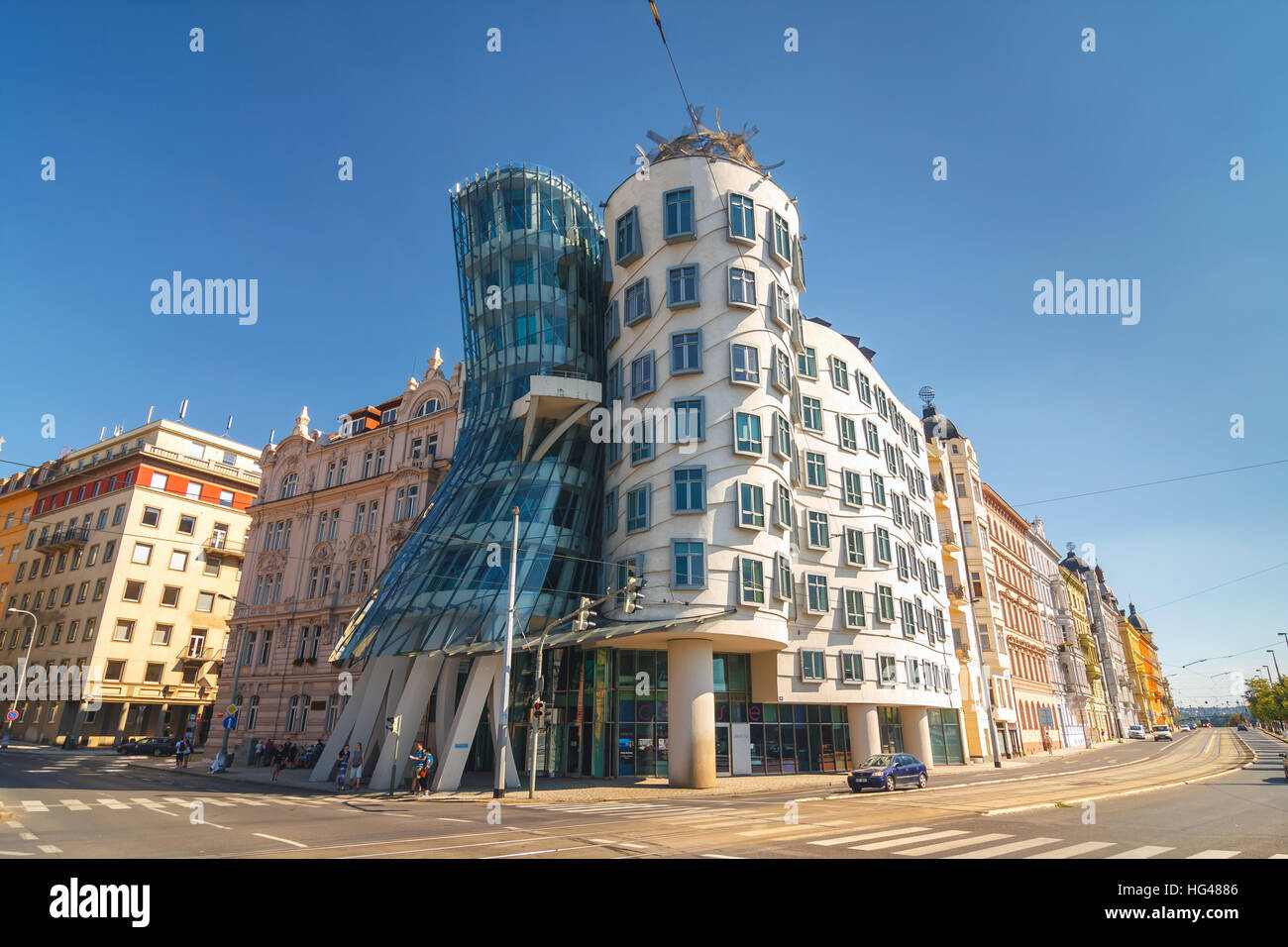 Prague, Czech Republic, September 20, 2011: Dancing House - modern ...