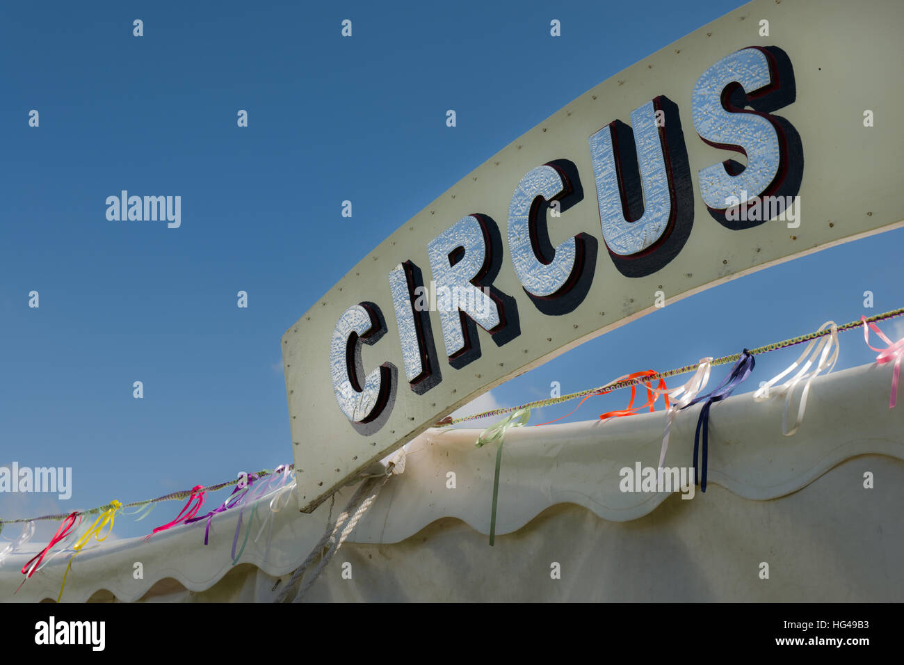 A Circus Sign at Gifford's Circus Stock Photo - Alamy