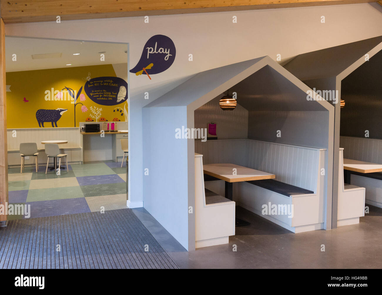 The interior of the award winning Gloucester Motorway Service Station ...