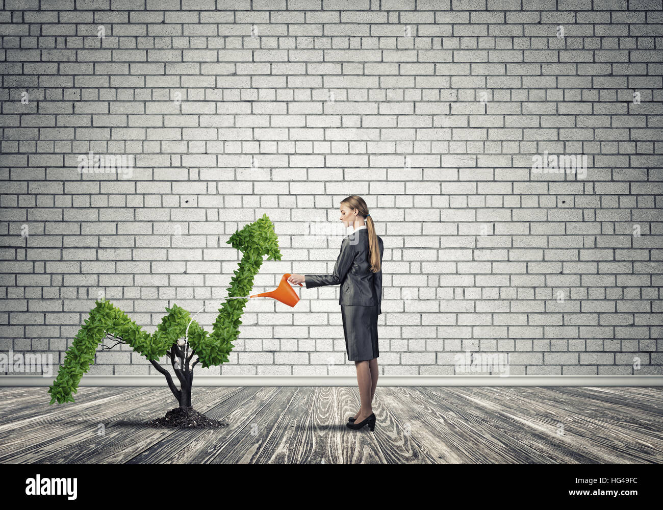 Make your money grow Stock Photo - Alamy