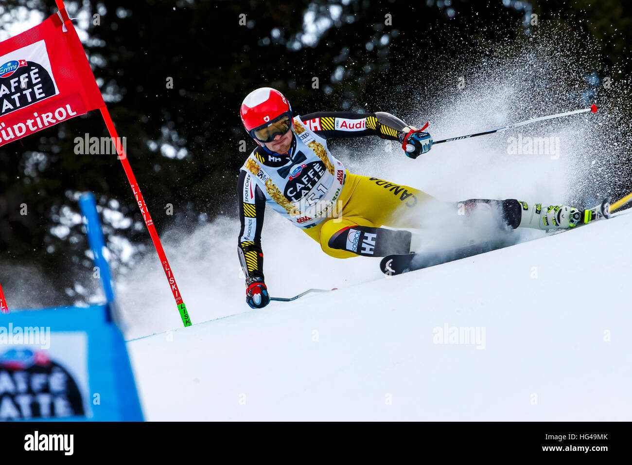 Alta Badia, Italy 18 December 2016. WERRY Tyler (Can) competing in the ...