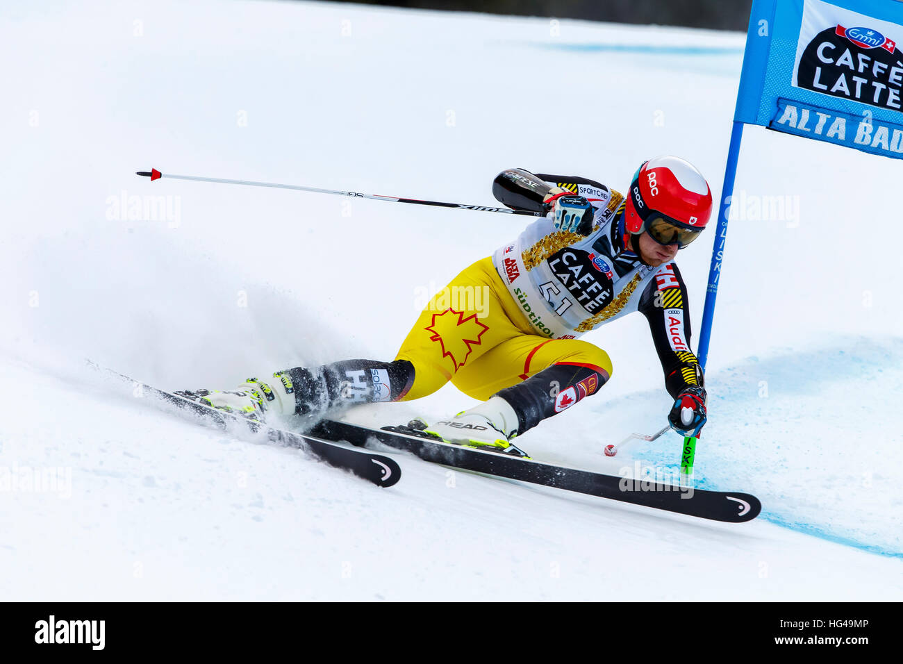 Alta Badia, Italy 18 December 2016. WERRY Tyler (Can) competing in the ...