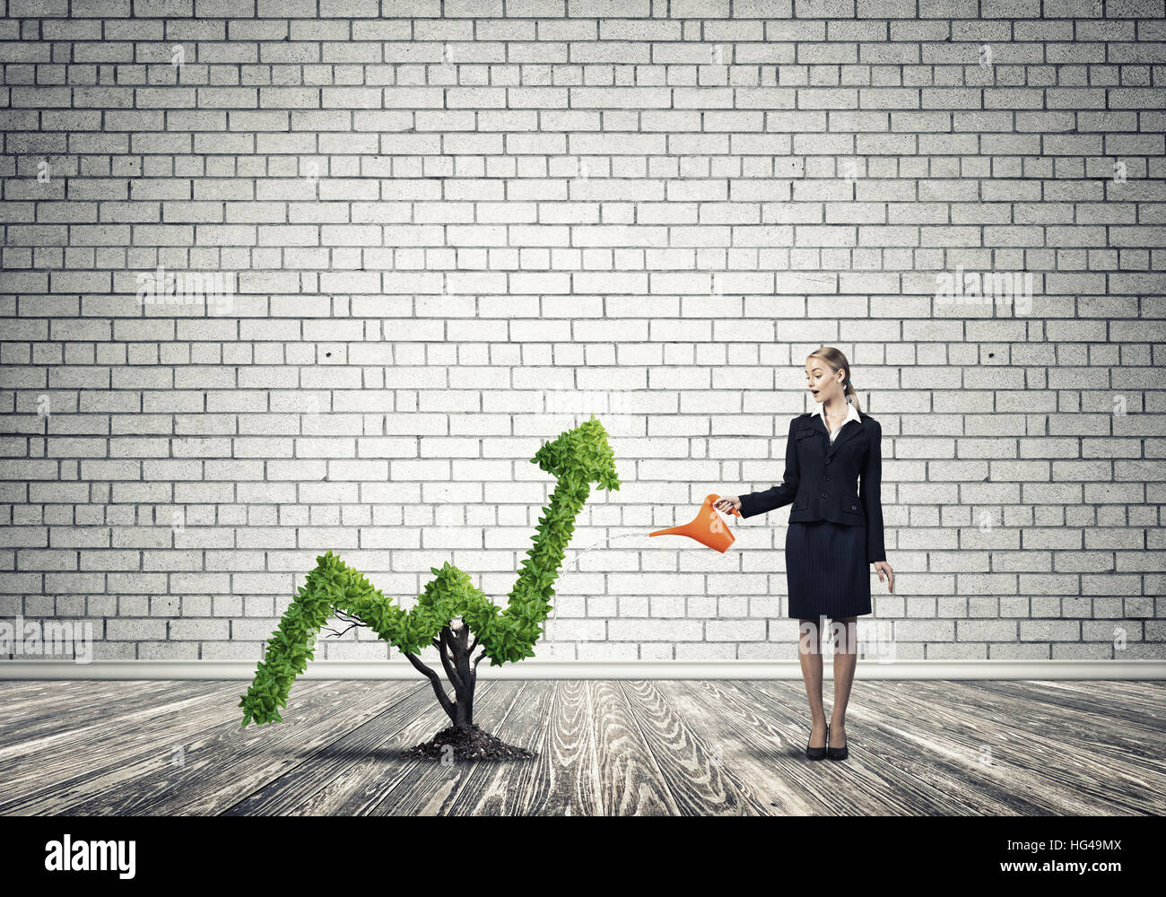 Make your money grow Stock Photo - Alamy
