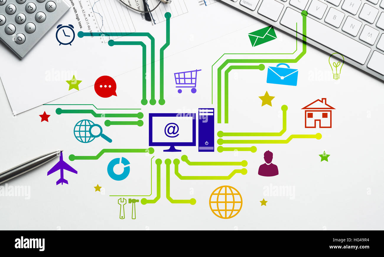 Interface design for mobile and web application Stock Photo - Alamy