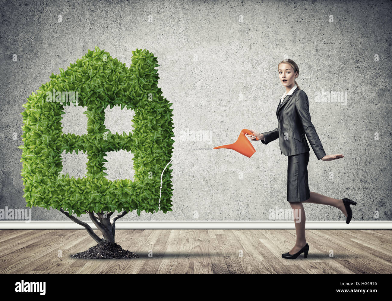 Make your money grow Stock Photo - Alamy