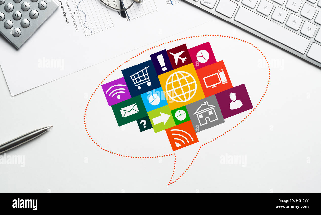 Interface design for mobile and web application Stock Photo - Alamy