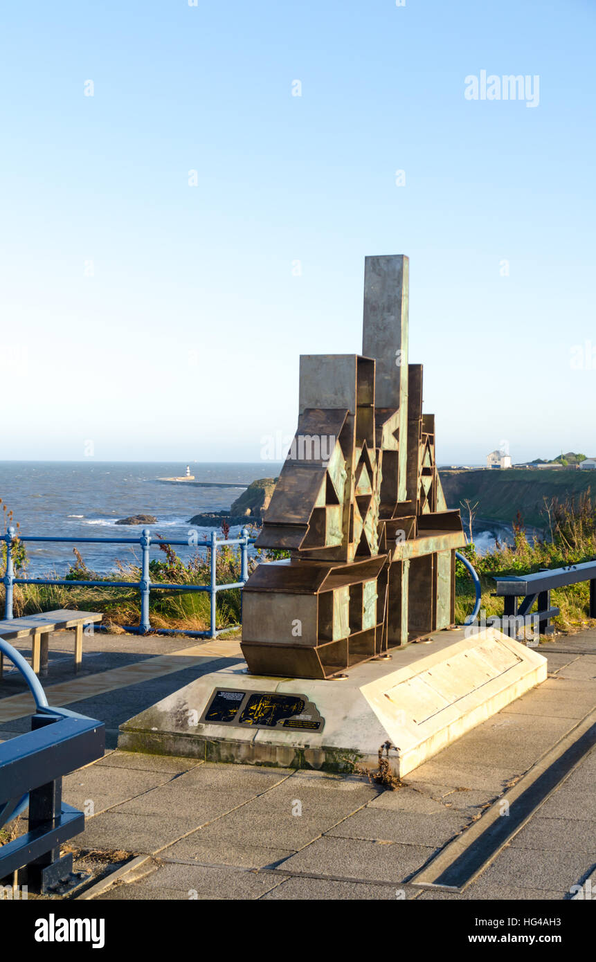 '3 Pits' Mining Sculpture situated on the regenerated promenade of the ...