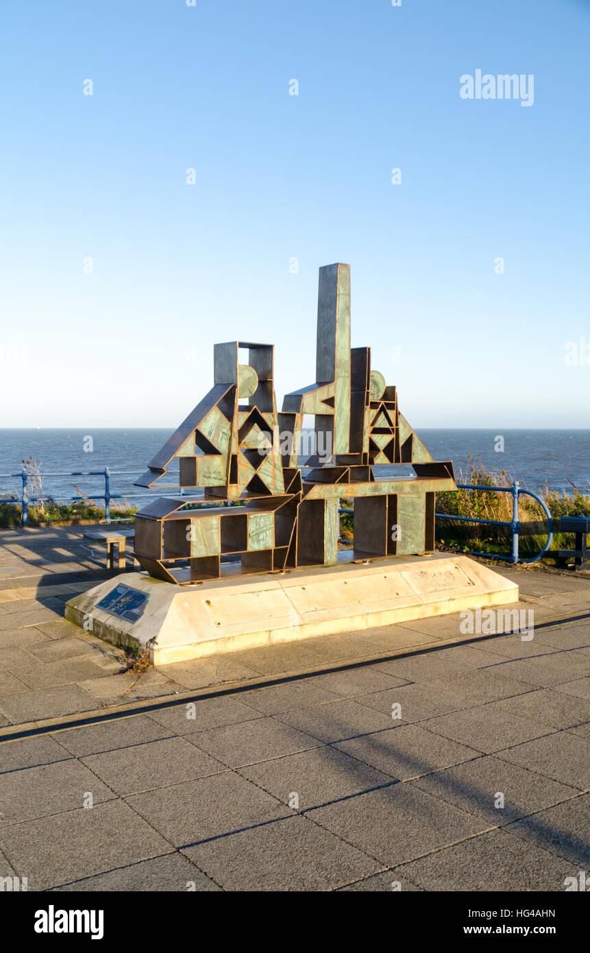 '3 Pits' Mining Sculpture situated on the regenerated promenade of the ...