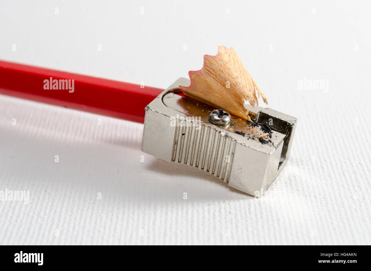 A Studio Photograph of a Closeup of a Pencil being Sharpened Stock ...