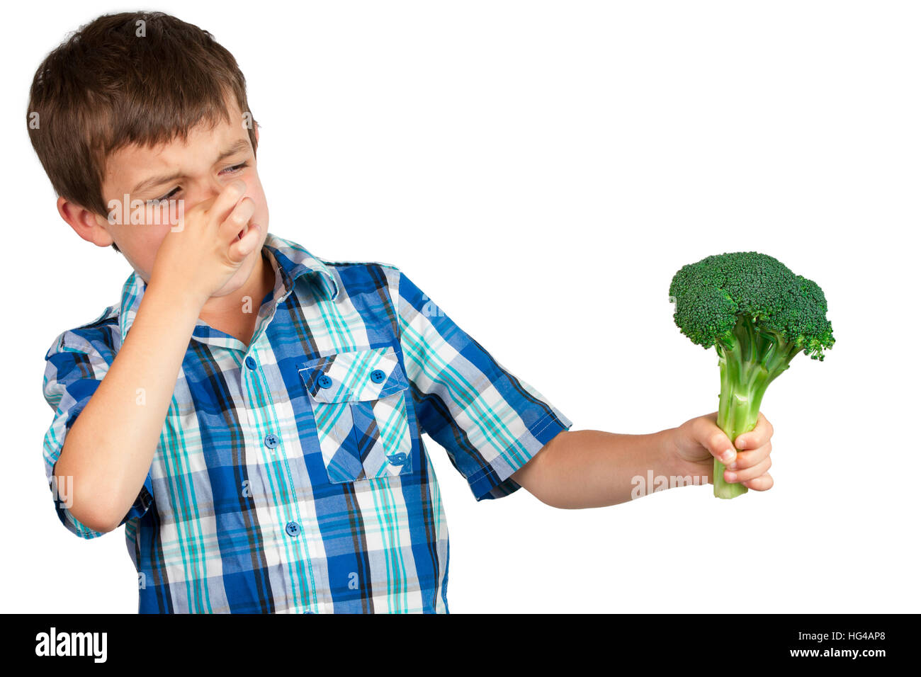 Child food disgust boy Cut Out Stock Images & Pictures - Alamy