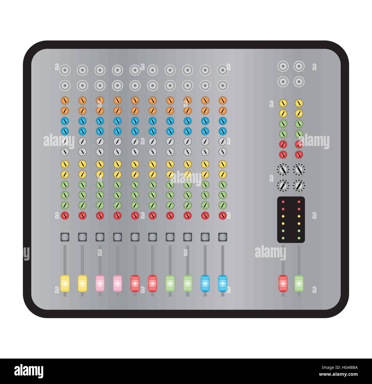 Mixing desk Stock Vector Images - Alamy